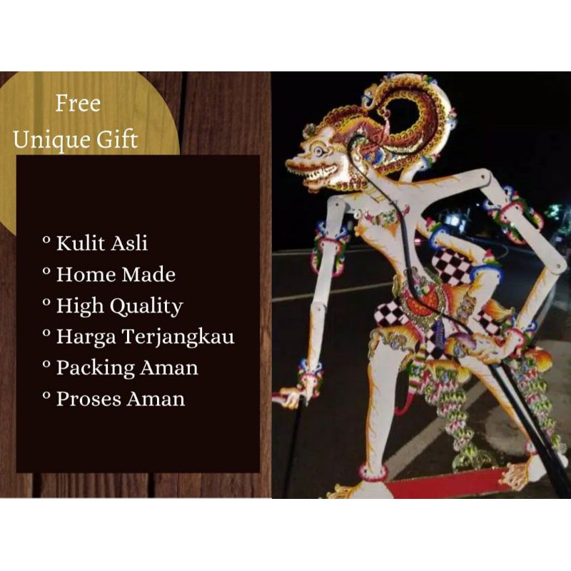 Jual Wayang Kulit Hanoman / Anoman Obong Halus | Shopee Indonesia