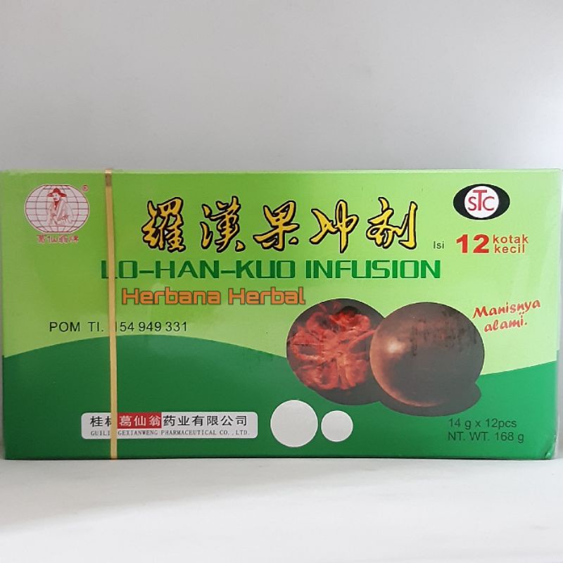 Jual Lo Han Kuo infusion original obat panas dalam radang tenggorokan ...