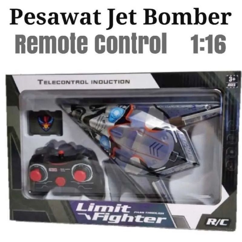 Jual Rc remote control pesawat jet bomber limit fighter 1:16 harga ...