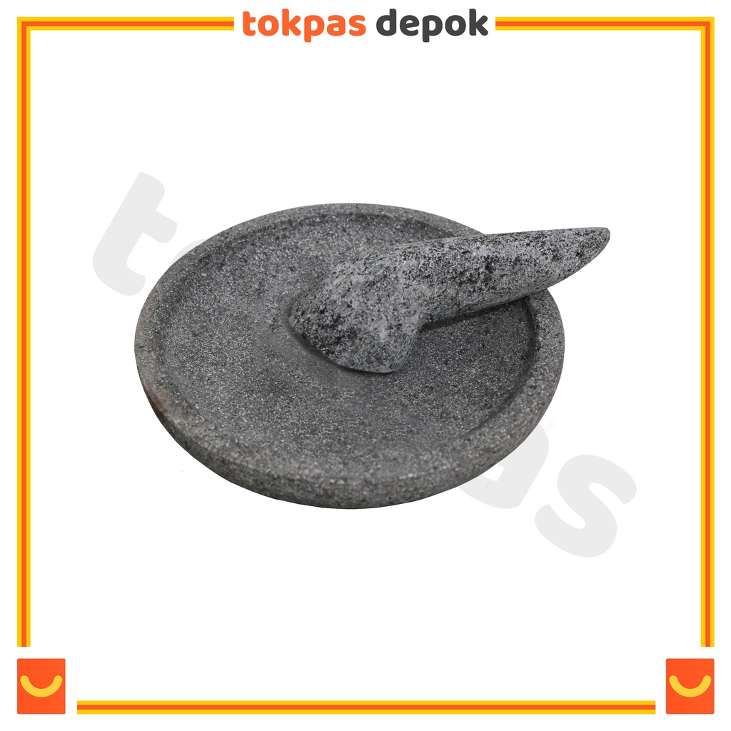 Jual Set Ulekan Ulegan Batu Dan Cobek - Diameter 19-20 cm MG-012 ...