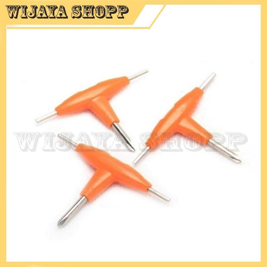 Jual Allen key Kunci Obeng T L Segitiga 3 IN 1 Multifungsi Screwdriver ...