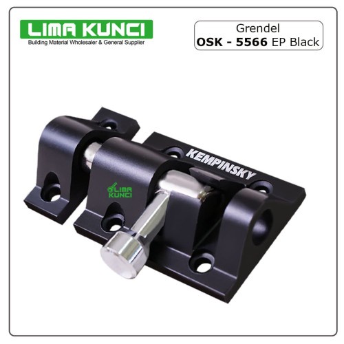 Jual PERTUKANGAN MATERIAL BANGUNAN OSK 5566 2" BLACK - GRENDEL - SLOT - KUNCI PINTU - KUNCI ...