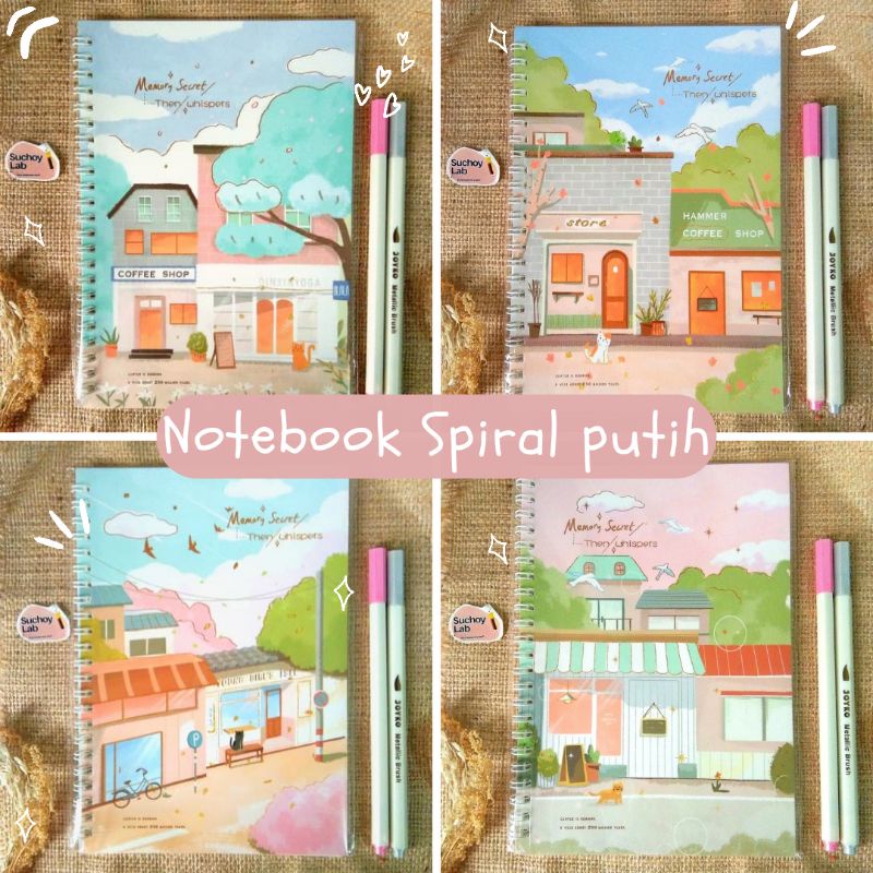Jual Notebook Spiral A5 - Buku Spiral Putih | Shopee Indonesia