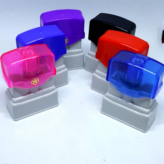 Jual custom stamp / stamp nama / stempel tanpa tutup langsung cap ...