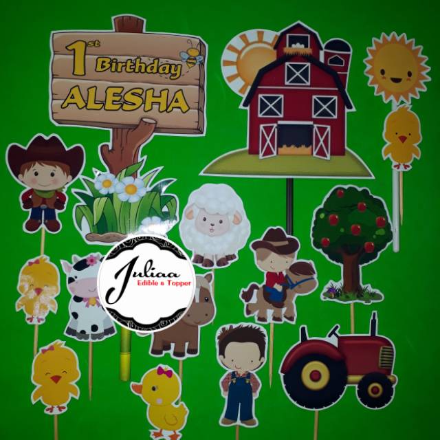 Jual Topper cake tema Hewan Ternak | Shopee Indonesia