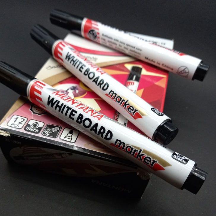 Jual Spidol Whiteboard Montana SATUAN Non Permanen HITAM White Board ...