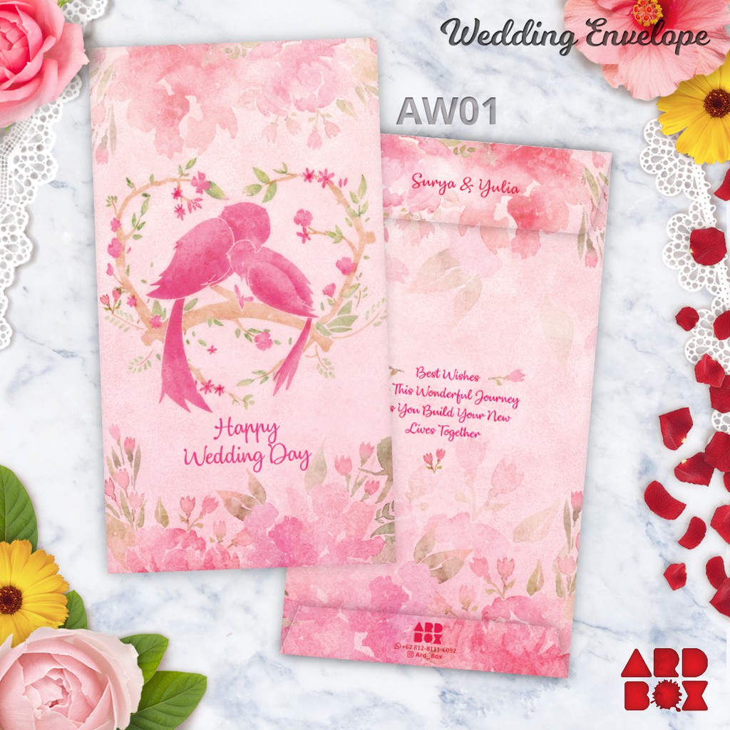 Jual Custom Angpao Wedding Amplop Pernikahan Sangjit Desain Terbaru ...