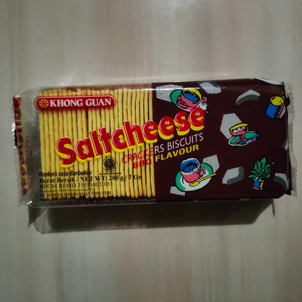 Jual Khong Guan Saltcheese Crakers Original/BBQ/Sweet&Spicy 200gr ...
