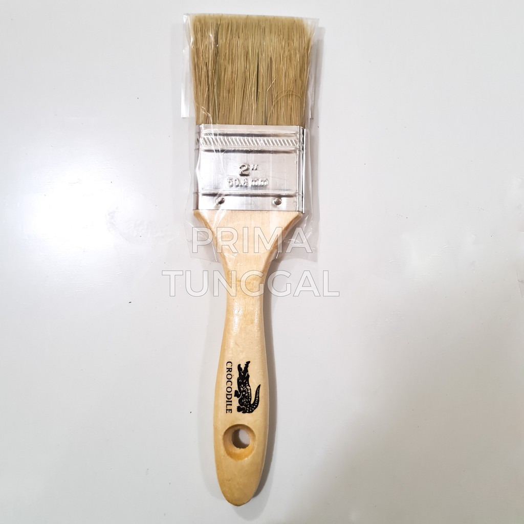 Jual Kuas Cat Tembok Dinding Minyak Merk Crocodile buaya 2" inch inci | Shopee Indonesia