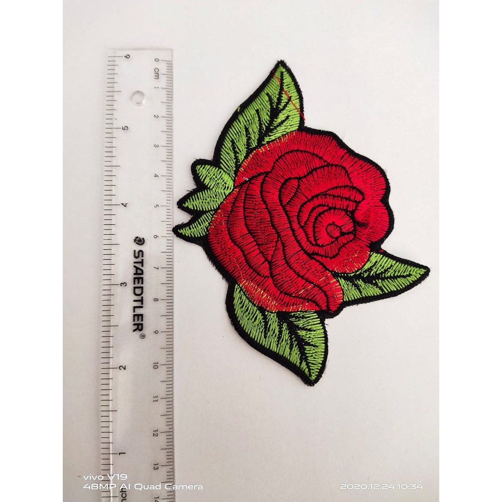 Jual Emblem Bordir - bunga - hello kitty - mickey mouse | Shopee Indonesia