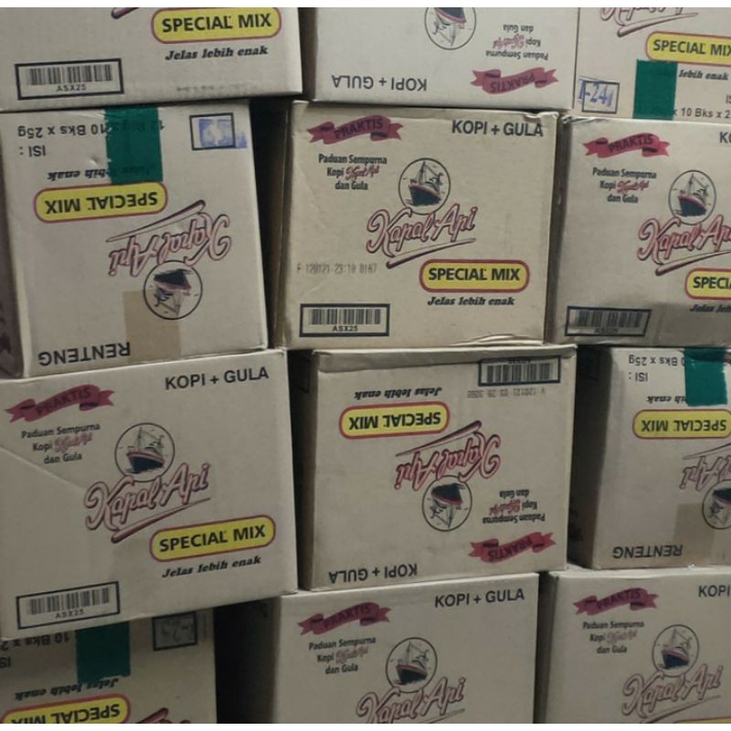 Jual Kapal Api Special Mix per DUS isi 12 Renceng / 120 Sachet @25gr ...