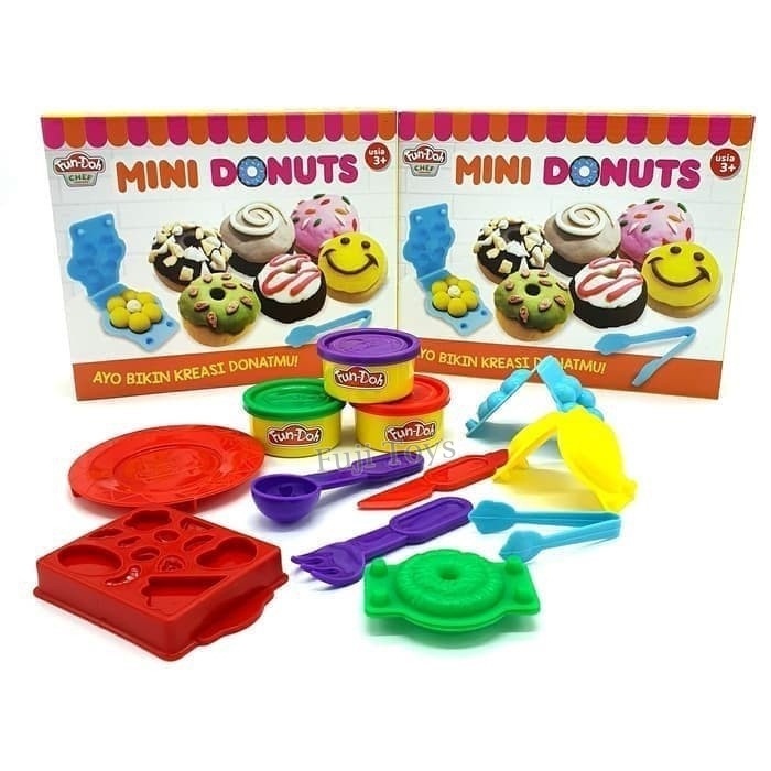 Jual Fundoh Mini Donuts Mainan Edukasi Anak PlayDoh Play Doh FunDoh ...