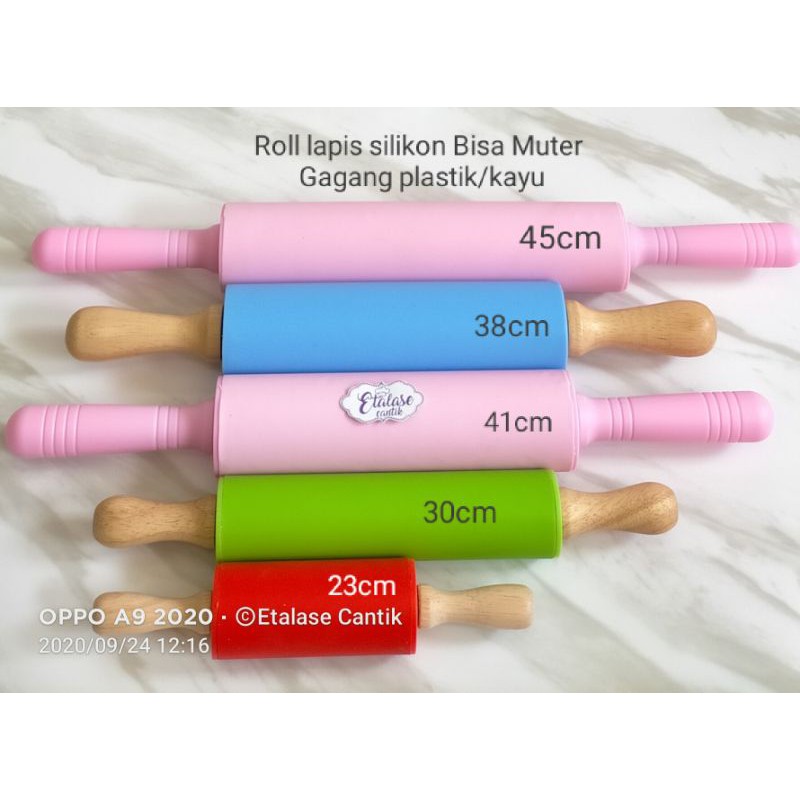 Jual Rolling pin silikon Rolpin Penggilas adonan roll adonan roll kue ...
