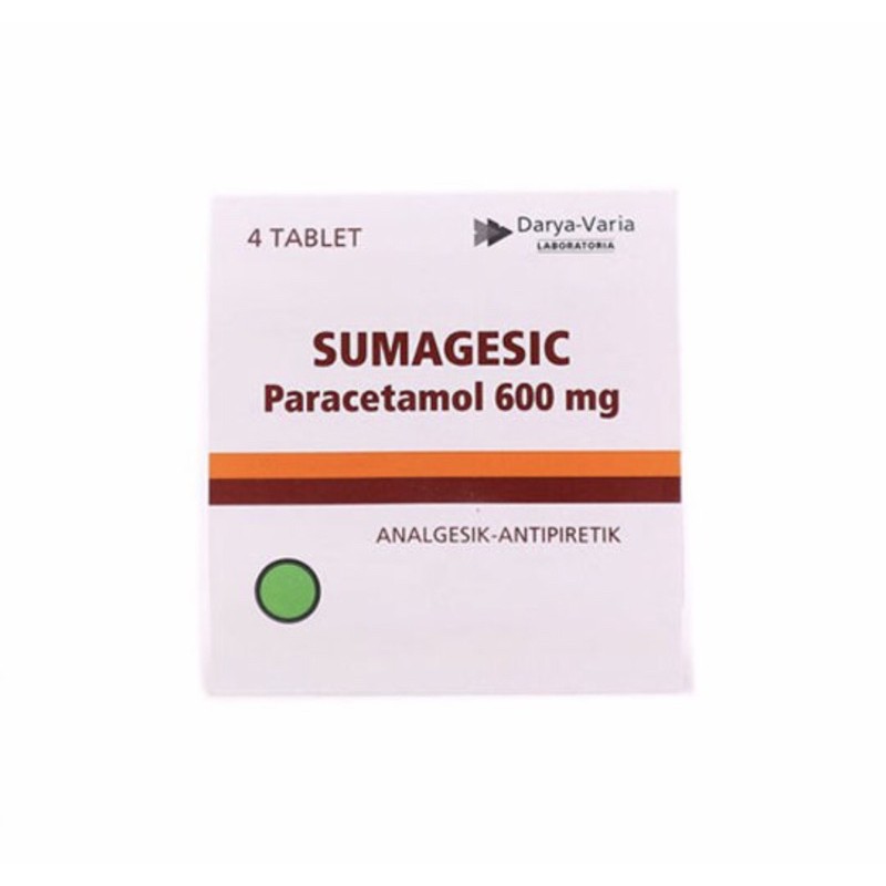 Jual Sumagesic strip 4 tablet ( obat penurun panas kepala pusing ...