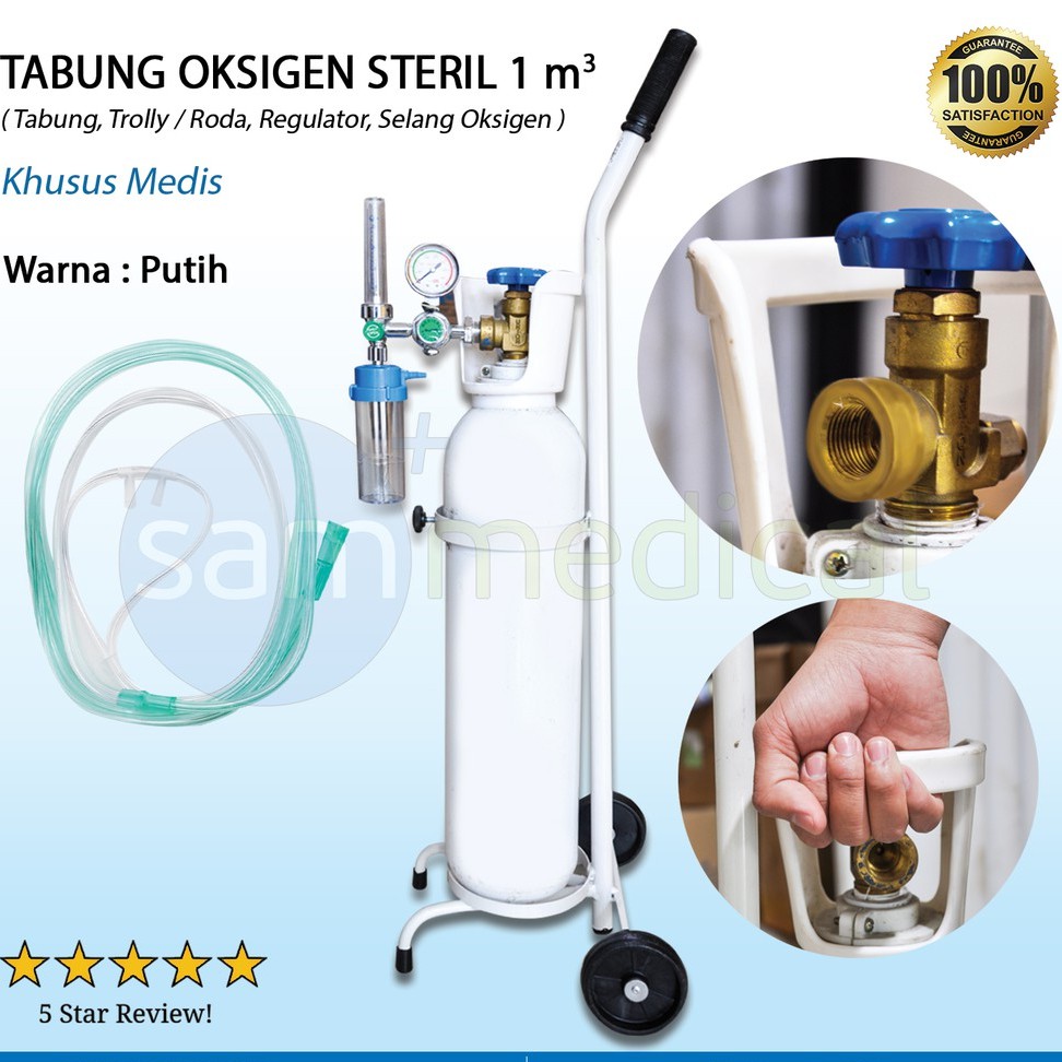 Jual Tabung Oksigen khusus Medis 1 m3 Warna Putih | Shopee Indonesia