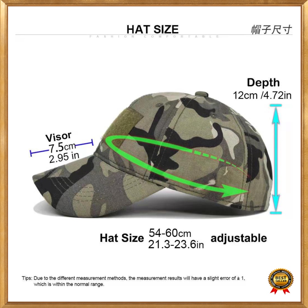 Jual Jual GUMAO Topi Mesh Baseball Army Look Cap with Velcro - PLY-CAP ...