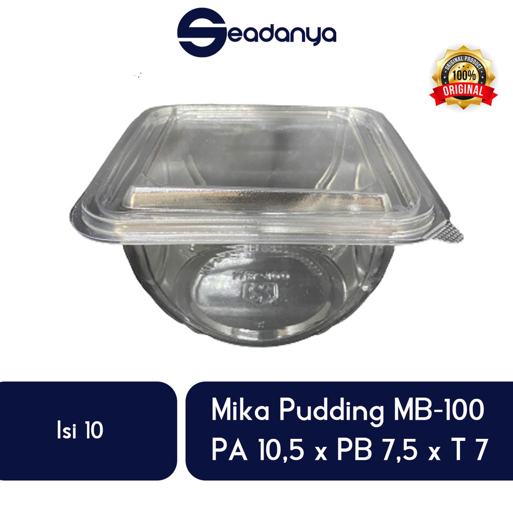 Jual Mika Pudding MB-100 (ISI 10pcs) -PA:10,5/PB:7,5/T:7 -Mica Untuk ...