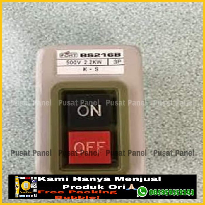 Jual POWER PUSH BUTTON BS216B ON/OFF BS216B 16A 2,2KW 500V 3P MURAH | Shopee Indonesia