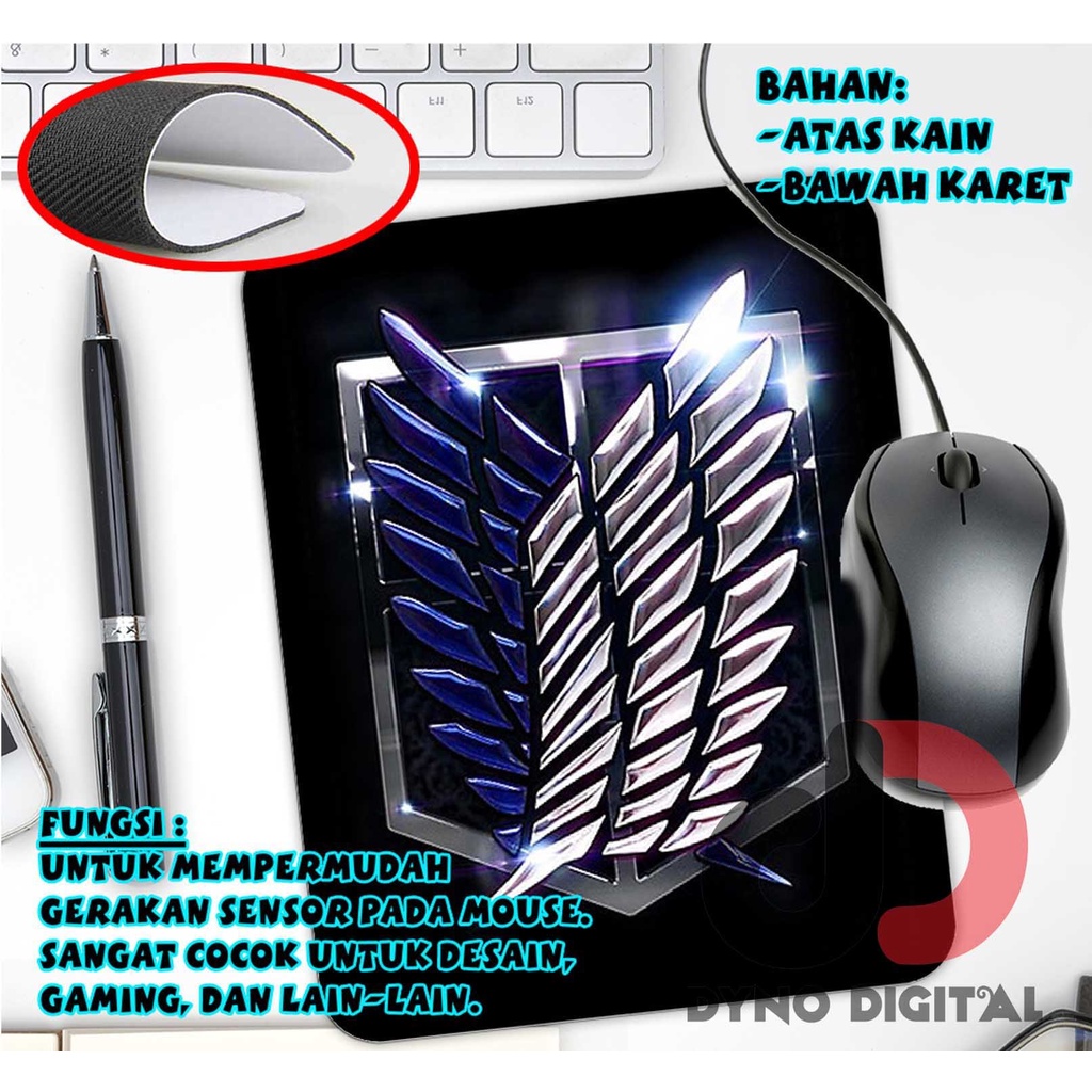 Jual Mouse pad Custom Attack on Titan Scouting Legion AOT Game Gaming ...