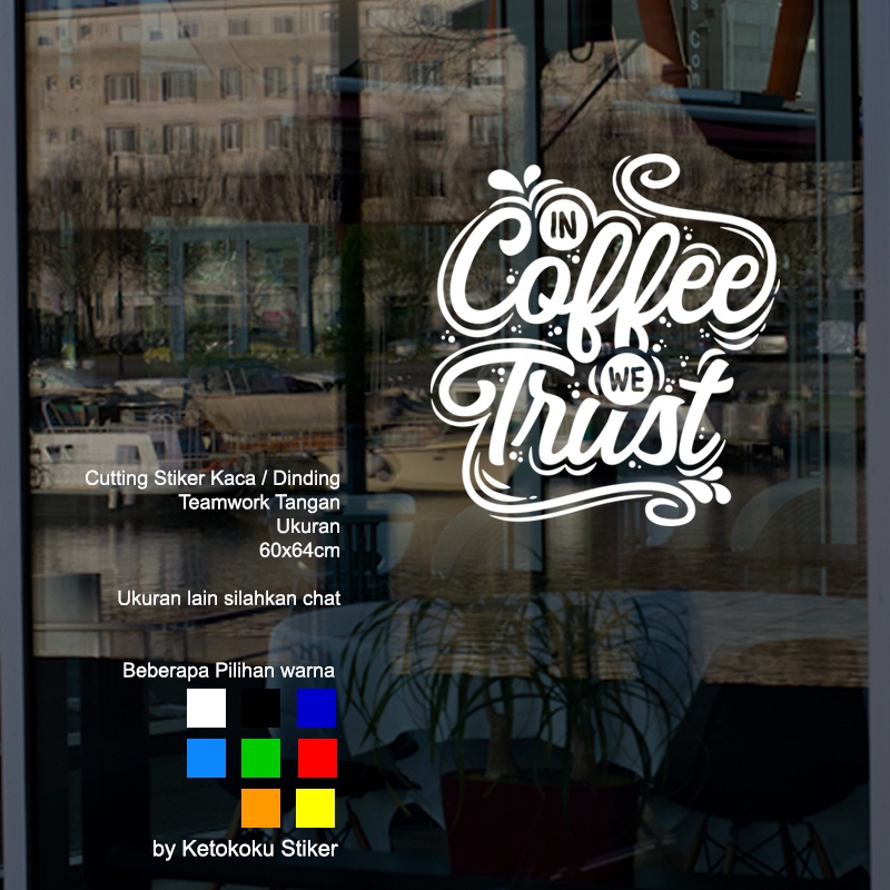 Jual Dekorasi Cafe Stiker Kaca dan Dinding Kopi Coffee Shop Cutting ...