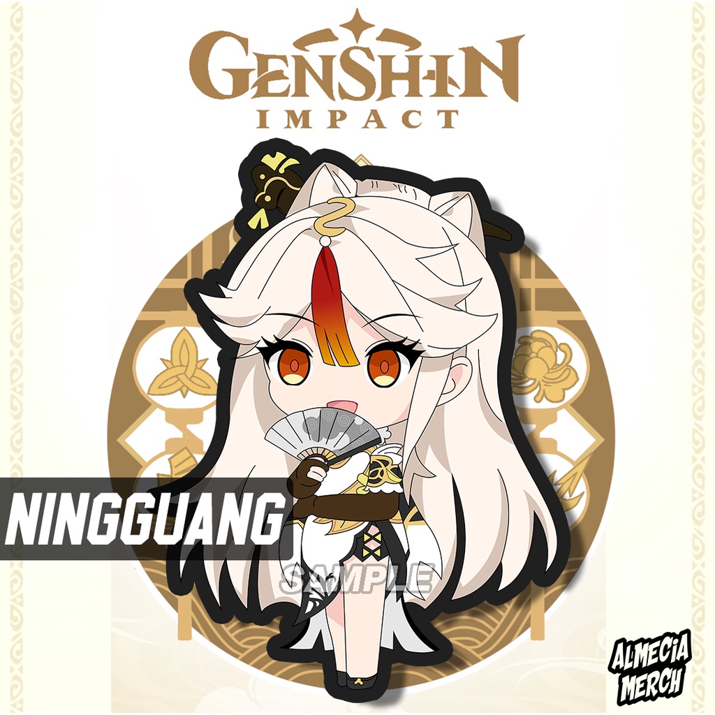 Jual Gantungan Kunci Genshin Impact Ningguang / Keychain Ningguang ...