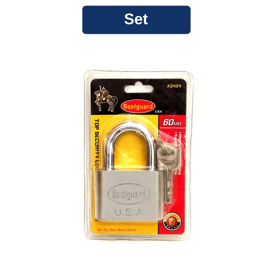 Jual Bestguard Top Security Gembok Panjang / Padlock Short Shackle 60mm ...