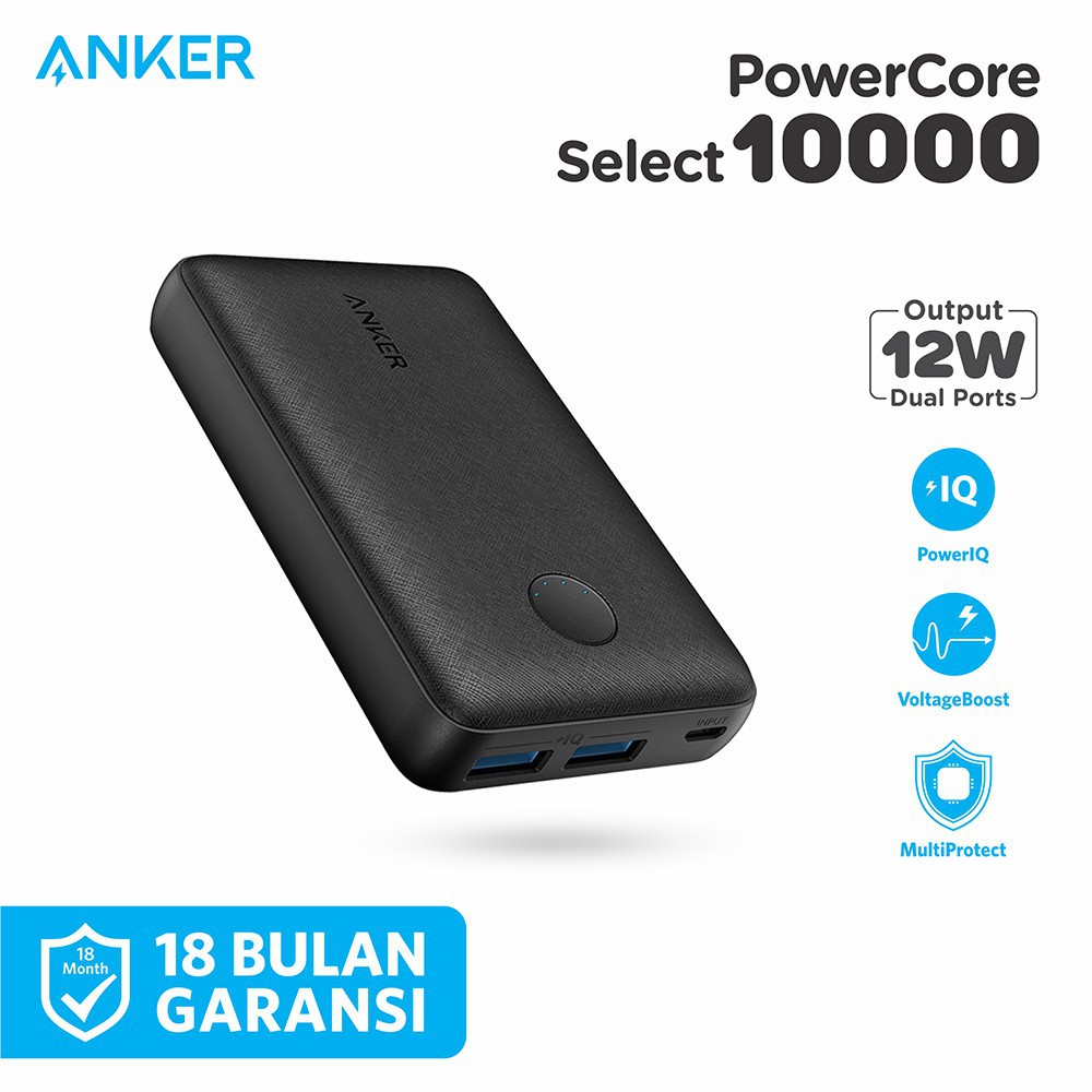 Jual ANKER POWERCORE SELECT 10000 MAH | Shopee Indonesia