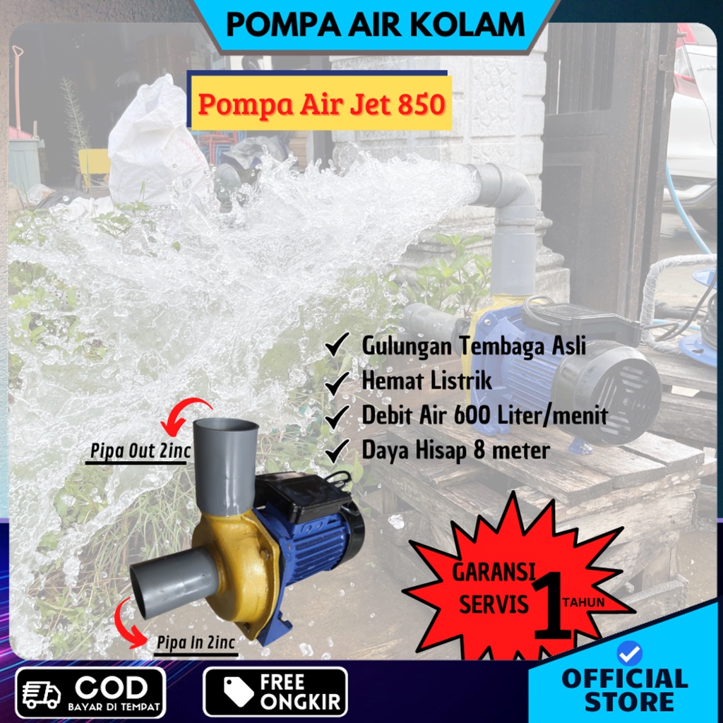Jual Pompa Air Semburan Super Besar Jet 850 Hemat Listrik | Shopee ...