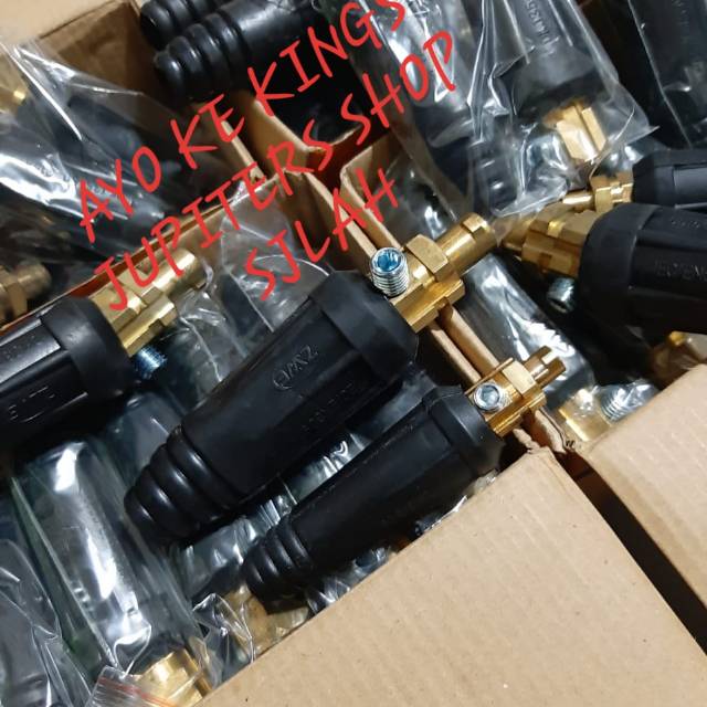 Jual MALE atau FEMALE Konektor mesin las DKJ 70mm BAGUS connector ...