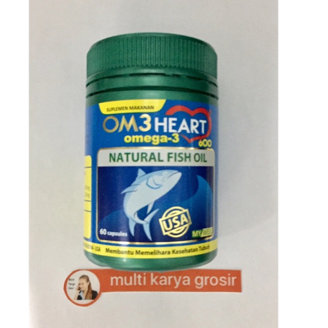 Jual Ome Heart / Om3 Heart / Om3heart / Omeheart Omega 3 isi 60 ...