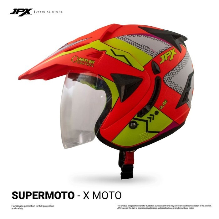 Jual Helm Half Face Jpx Supermoto Moto X | Shopee Indonesia