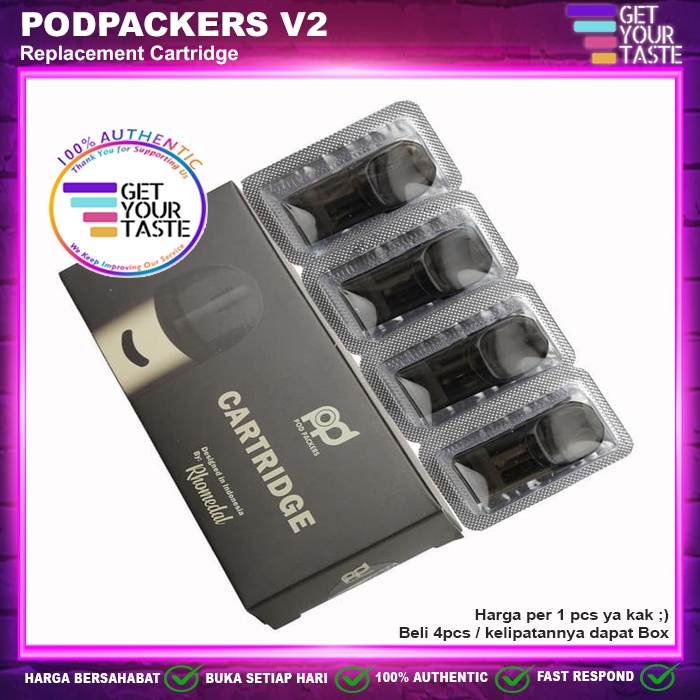 Jual Cartridge Podpackers V2.0 Replacement Catridge Pod Packers V2 ...