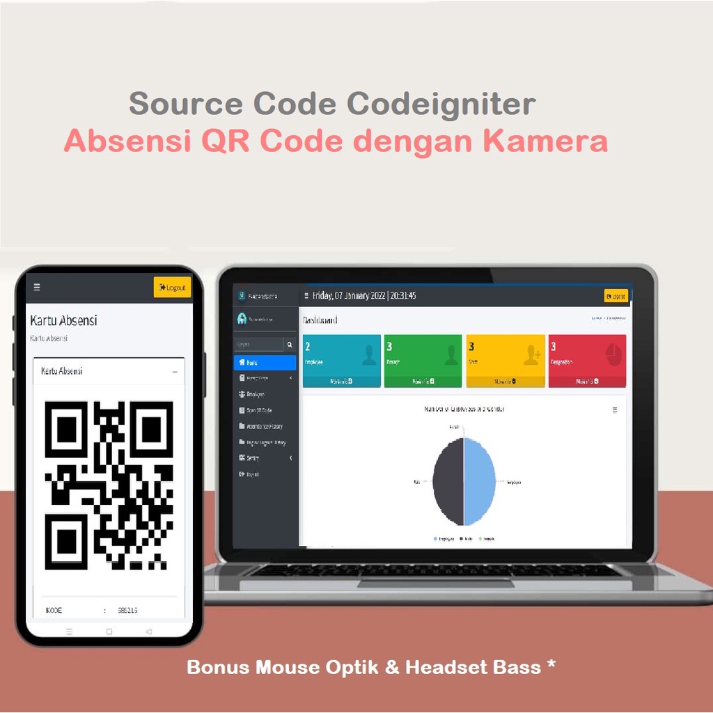 Jual Source Code Aplikasi Absensi QR Menggunakan Kamera | Shopee Indonesia