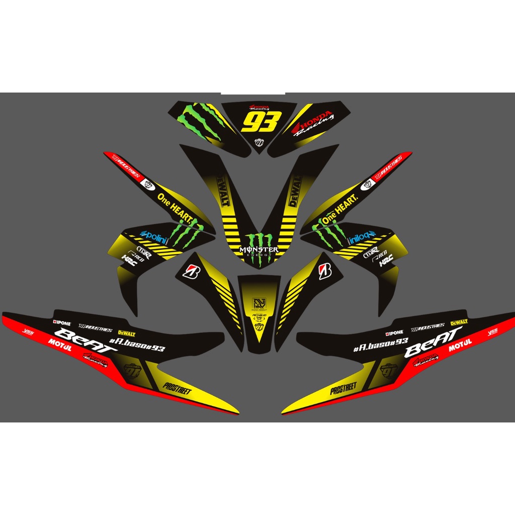 Jual DECAL STIKER HONDA BEAT NEW CBS/DELUXE 2022. | Shopee Indonesia