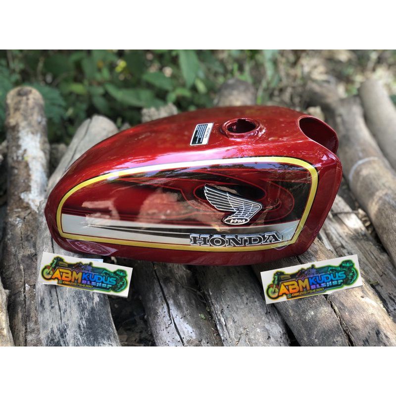 Jual Tangki CB gelatik CB 100 warna merah biru putih grafis | Shopee ...