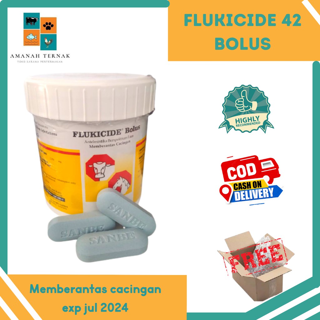Jual FLUKICIDE 42 BOLUS - Obat Cacing Sapi | Shopee Indonesia