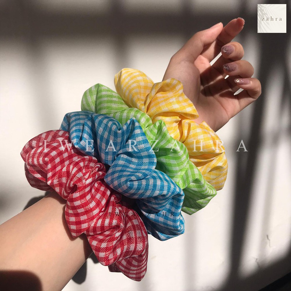 Jual SCRUNCHIE KOTAK - Ikat Rambut Cepol Hijab Satin Cemol Jilbab ...