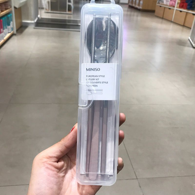 Jual MINISO European Style Cutlery Set / cutlery set miniso / set ...