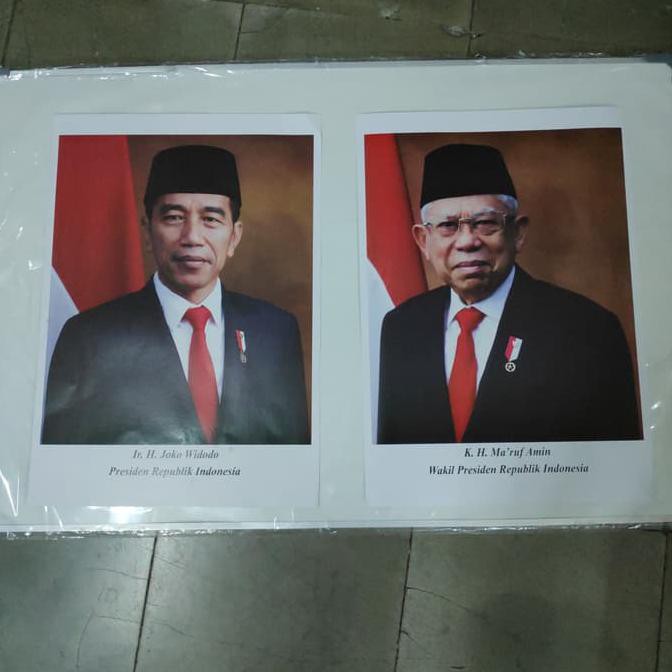 Jual Foto Presiden dan Wakil Presiden Indonesia 35x50 cm Wapres RI ...