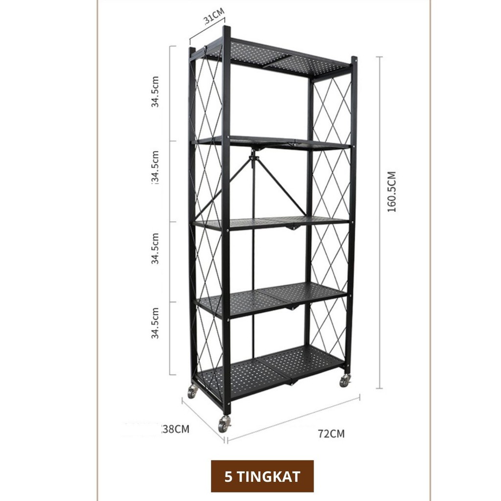 Jual Rak Dapur Multi-Fungsi Rak Lipat Rak Susun Serbaguna Rak Taman Tanpa Instalasi | Shopee ...