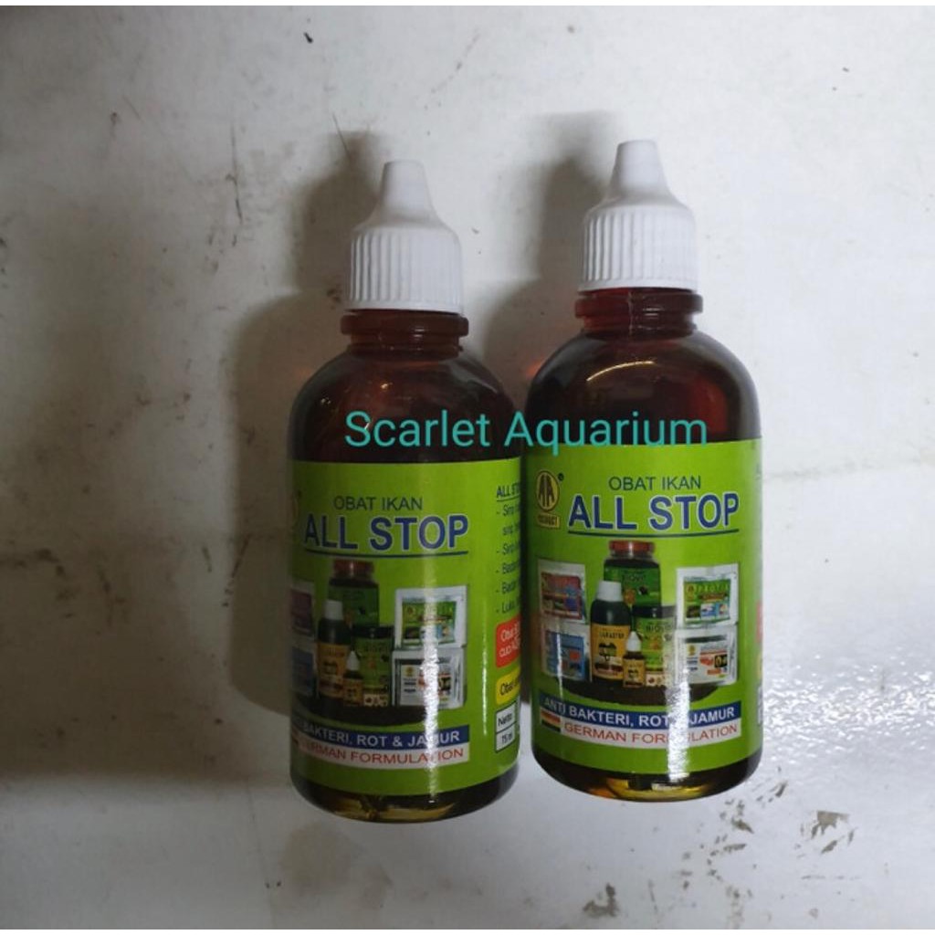 Jual AKARI ALL STOP Obat Ikan Anti Bakteri Rot Jamur 75 ml | Shopee ...