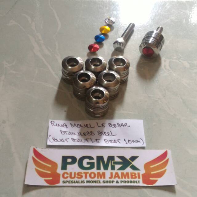 Jual Ring Monel L5 Stainless Steel Model Bertingkat Besar | Shopee ...