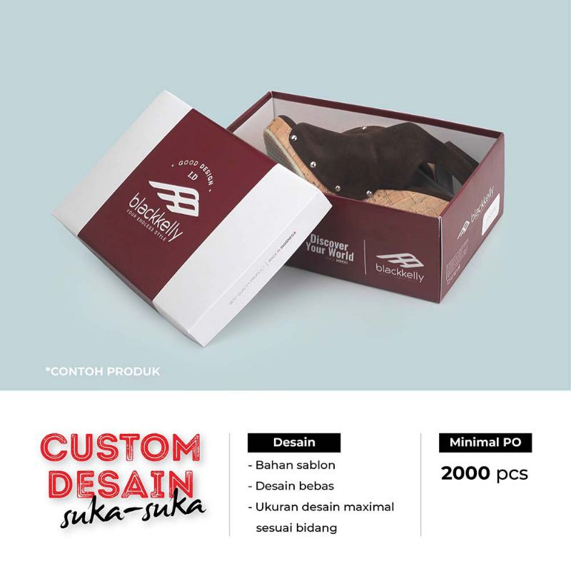 Jual CST912 Dus Alas Kaki / Dus Sepatu / Dus Sandal / Desain Custom ...