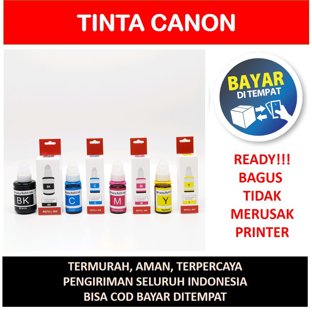 Jual Tinta Canon GI-790 G1000 G2000 G3000 G4000 IP1300 IP1700 IP1880 ...