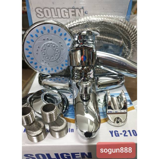 Jual Kran Bath up Soligen. Kran panas dingin. Kran mixer lengkap shower ...
