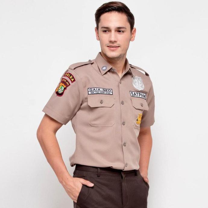 Jual Baju seragam satpam -terbaru PDH Bahan GAIA Neo Premium (1 Stel) | Shopee Indonesia