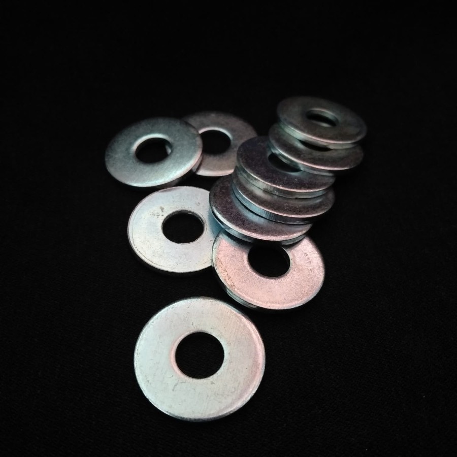 Jual RING PLAT PUTIH M8 (RING PLAT 12) TEBAL 1MM | Shopee Indonesia
