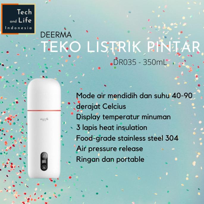 Jual Deerma Dr035 Smart Electric Hot Water Cup Teko Listrik Pintar 350Ml | Shopee Indonesia