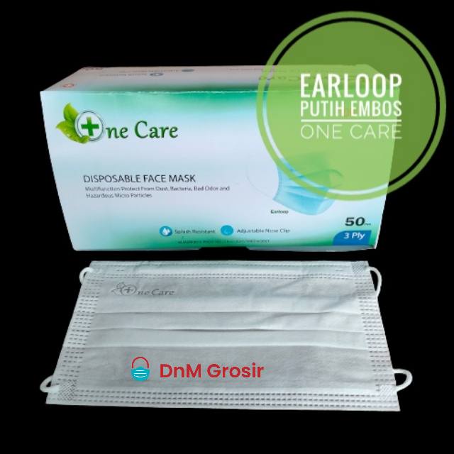 Jual Masker Earloop Putih Ne Care Embos Kemenkes isi 50 pcs | Shopee ...