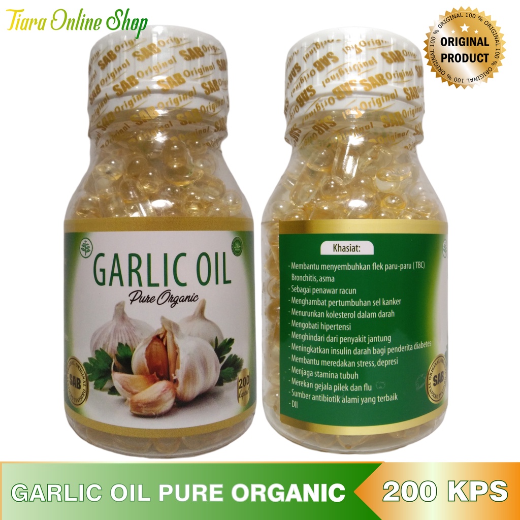 Jual Kapsul Garlic Oil Premium isi 200 Kapsul- Kapsul Minyak Bawang ...